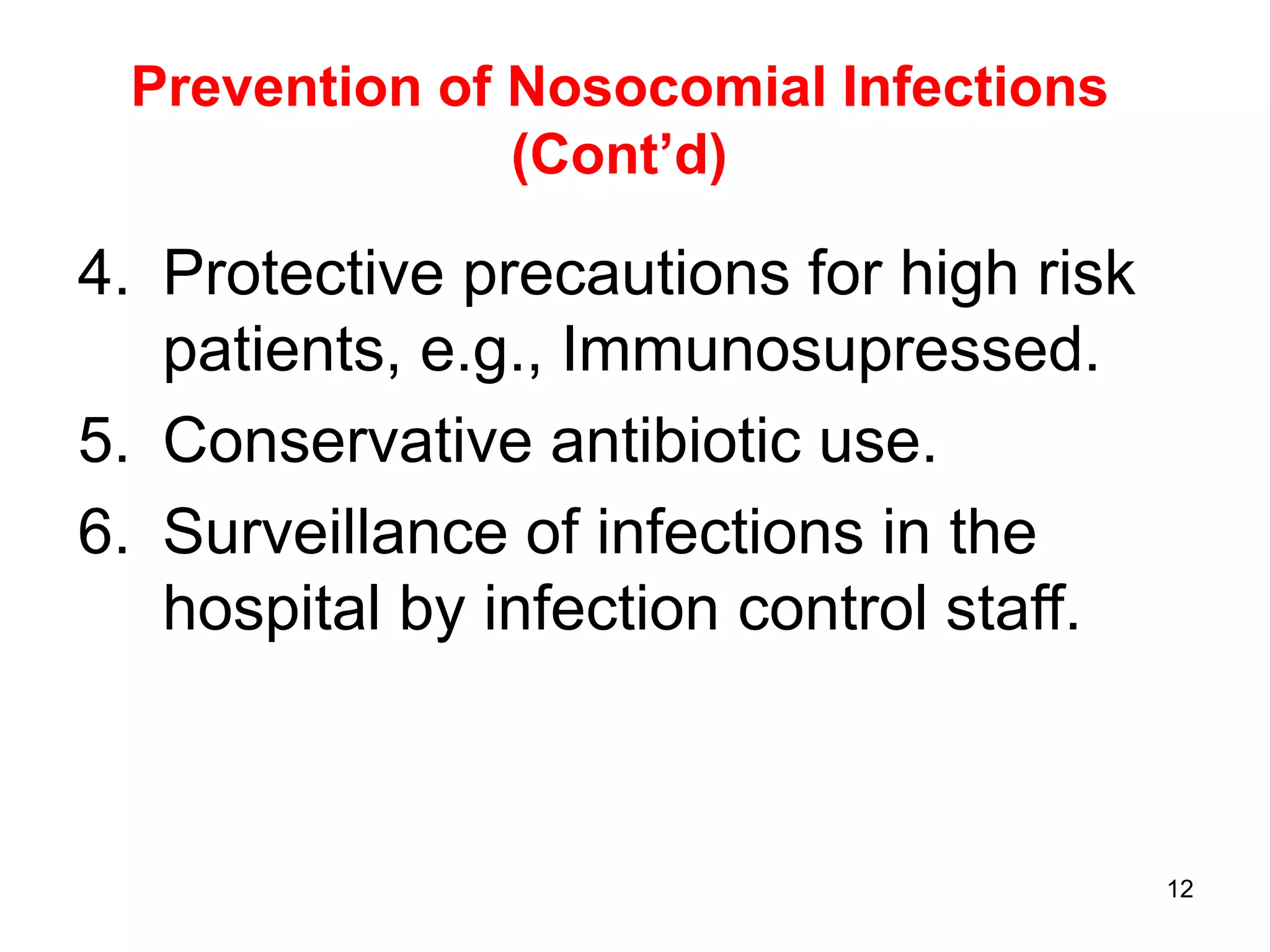 Nosocomial infections and infection control | PPT