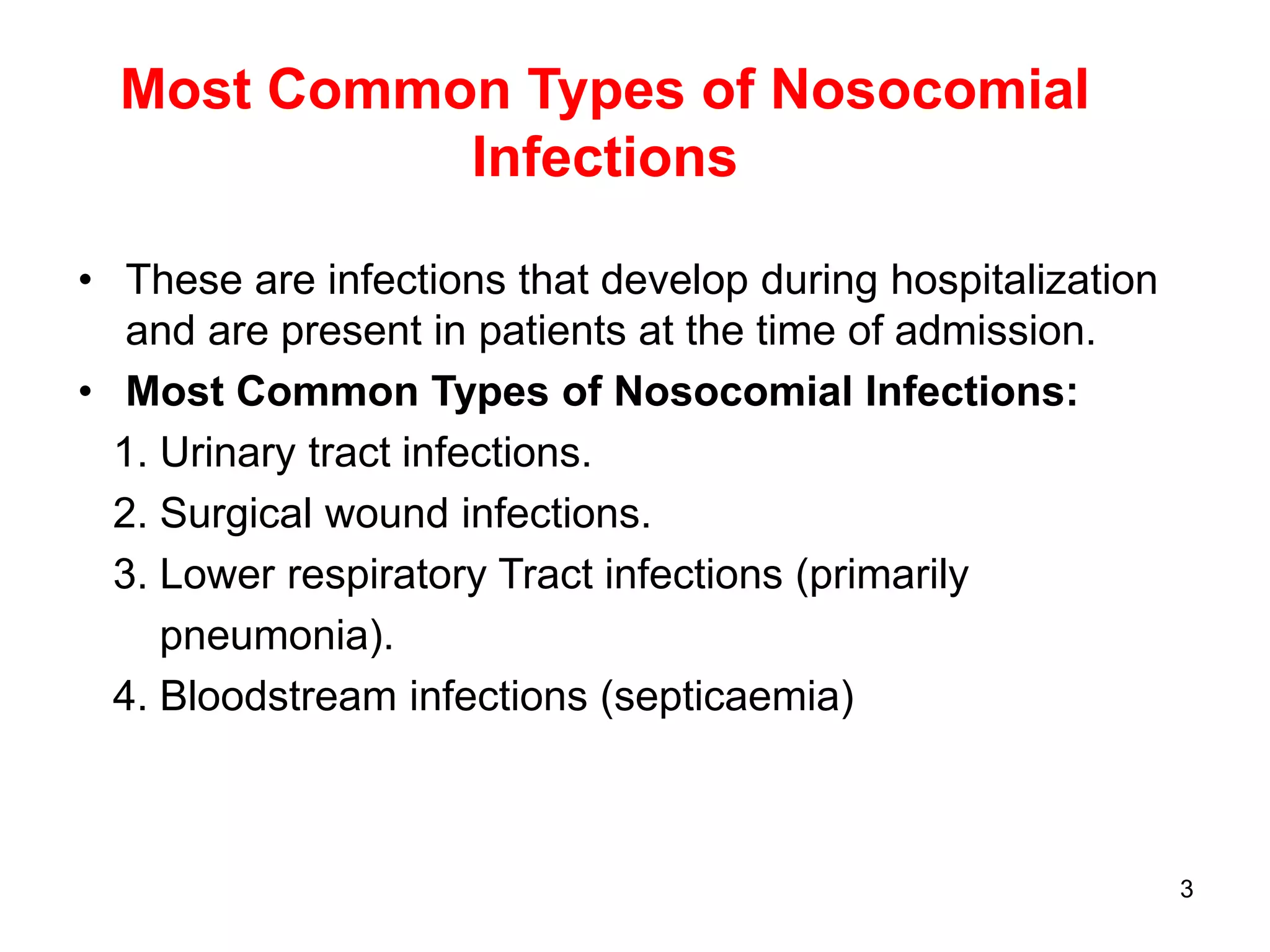 Nosocomial infections and infection control | PPT