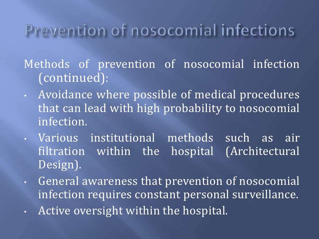 Nosocomial Infections by Mohammad Mufarreh