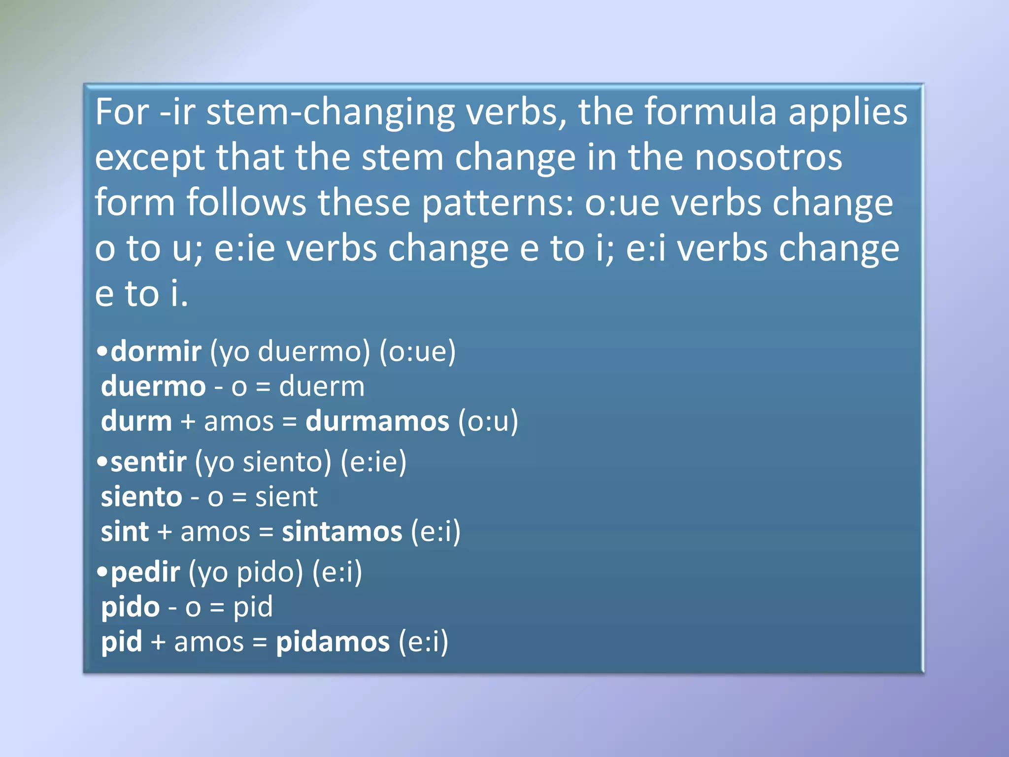 Nosotros Commands | PPTX