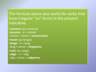 Nosotros Commands | PPTX