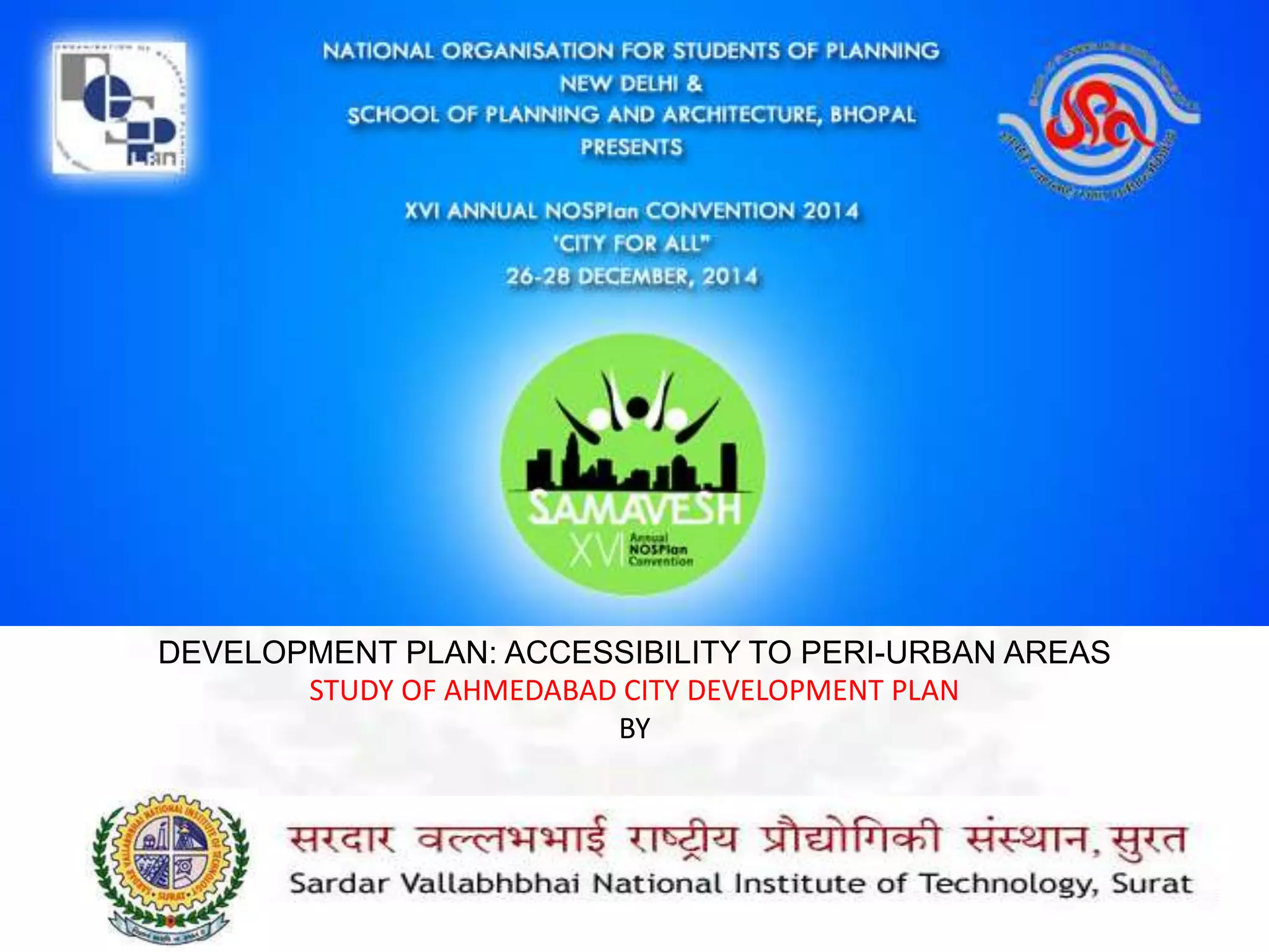 Development Plan- Planning Intervention By SVNIT Surat. | PPTX ...
