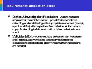 NOSQAA Requirements Inspection | PPT