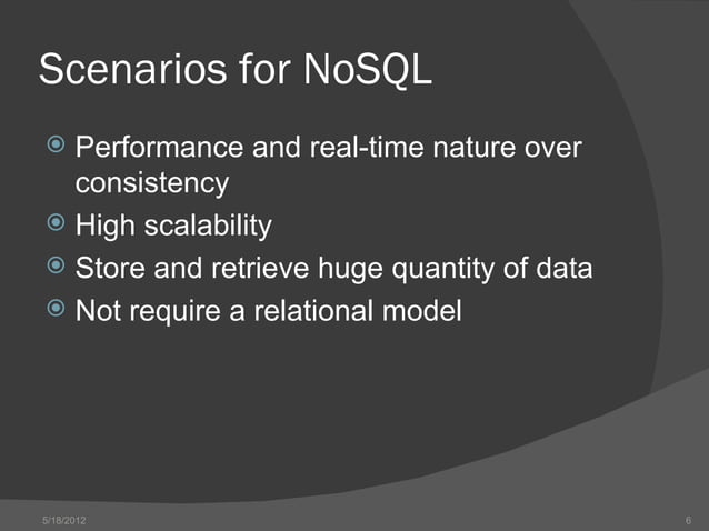 NoSQL Overview | PPT