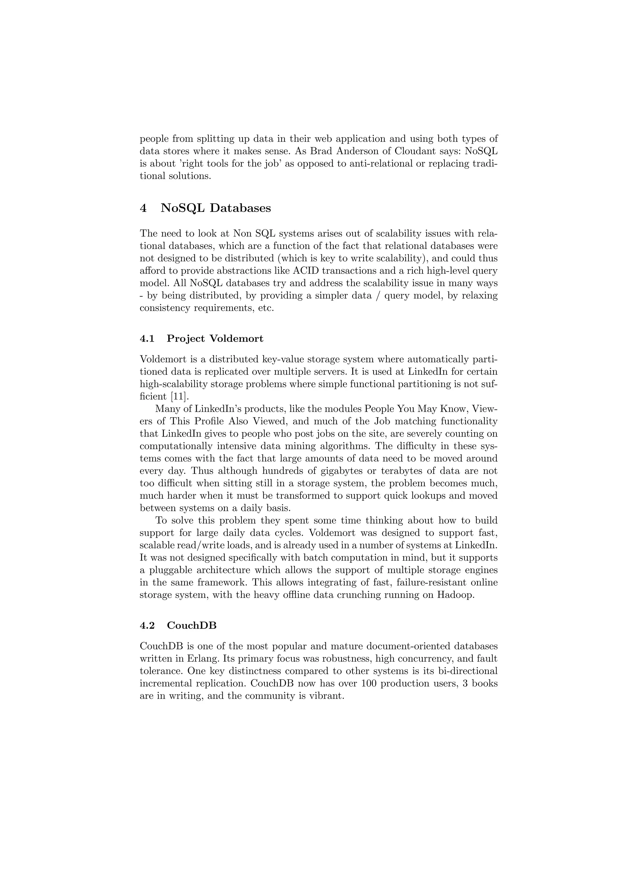 The NoSQL Movement | PDF