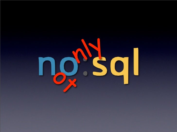 NoSql presentation