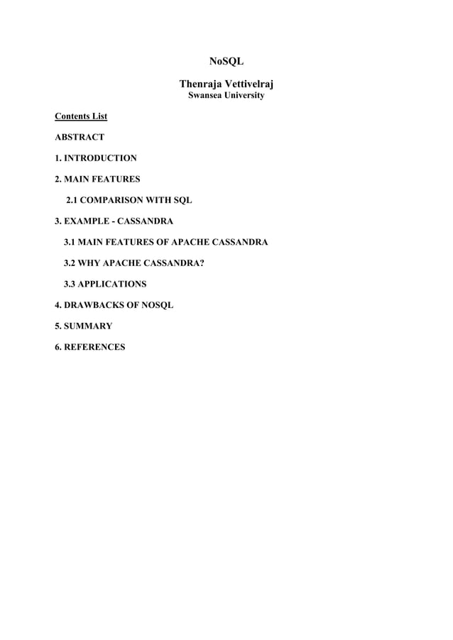 NoSQL | PDF