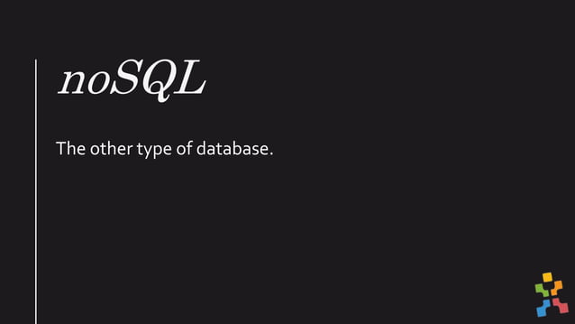 noSQL | PPT