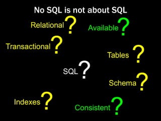 SMU No SQL Talk | PPT