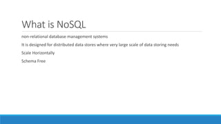 مقدمة عن NoSQL بالعربي | PPTX