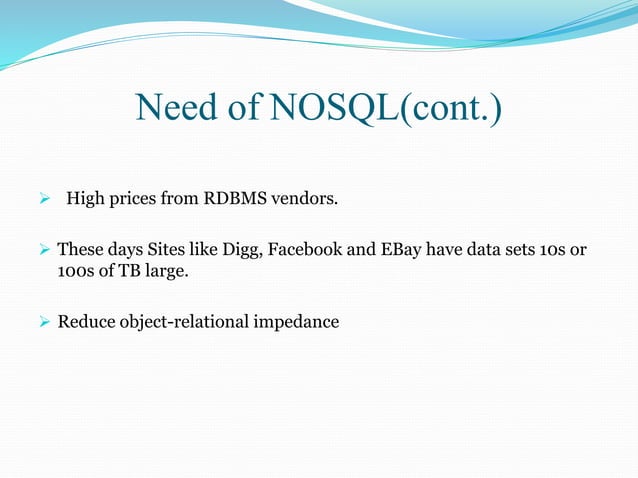 Presentation On Nosql Database Related Rdbms Ppt