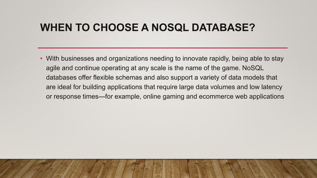 Introduction To Nosql Database Technology Pptx Databases Computer Software And Applications