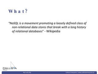 Not only SQL | PPT