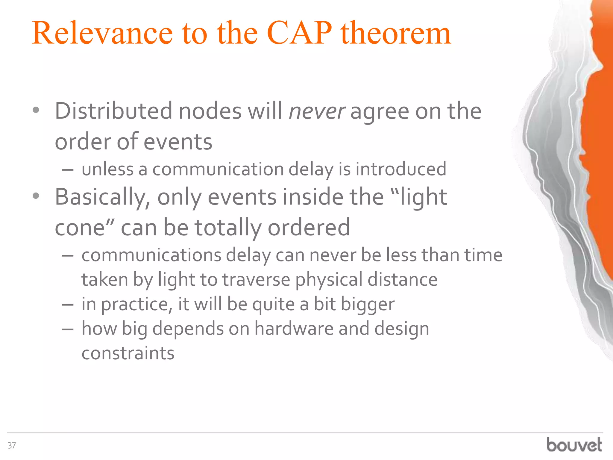 NoSQL databases, the CAP theorem, and the theory of relativity | PPT