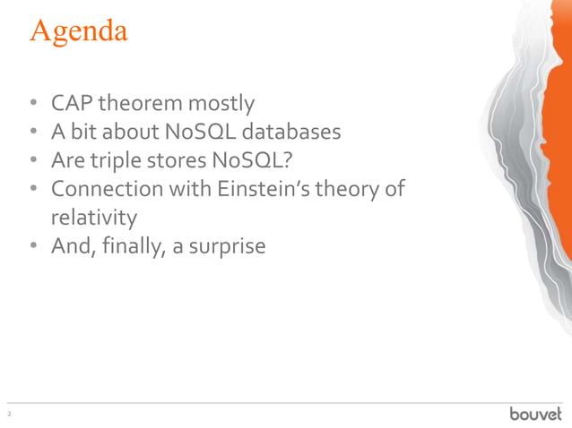 NoSQL databases, the CAP theorem, and the theory of relativity