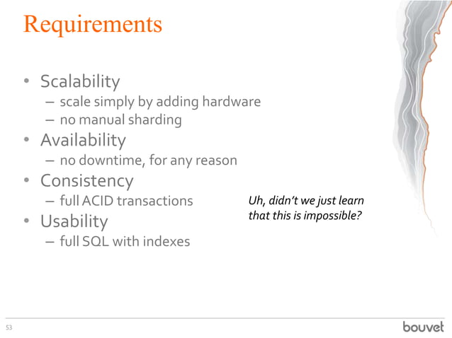NoSQL databases, the CAP theorem, and the theory of relativity