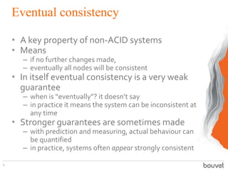 NoSQL databases, the CAP theorem, and the theory of relativity | PPT