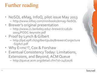 NoSQL databases, the CAP theorem, and the theory of relativity | PPT