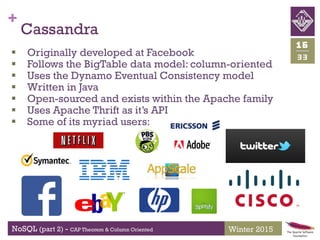 NoSQL Database- cassandra column Base DB | PDF | Databases | Computer Software and Applications