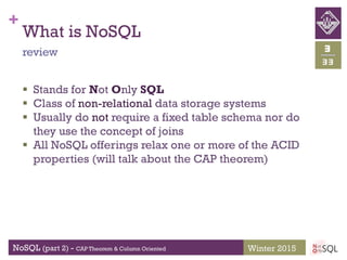 NoSQL Database- cassandra column Base DB | PDF | Databases | Computer Software and Applications