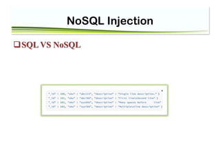 Session11-NoSQL InjectionPHP Injection | PPT