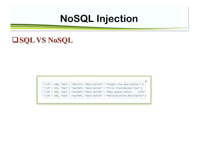 Session11-NoSQL InjectionPHP Injection | PPT