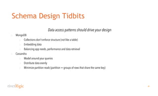 NoSQL Design Considerations and Lessons Learned | PPT