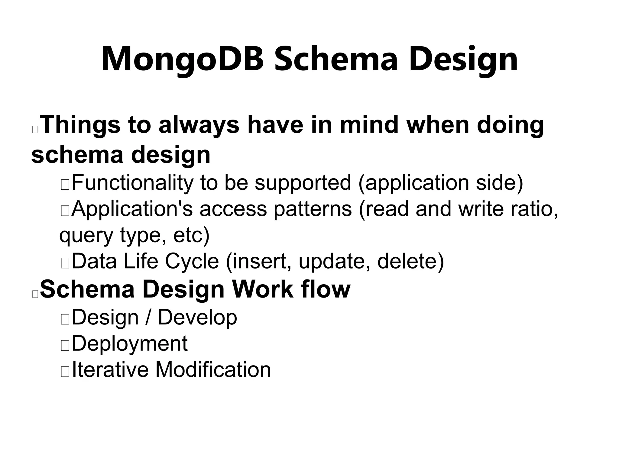 MongoDB Schema Design by Examples | PPT