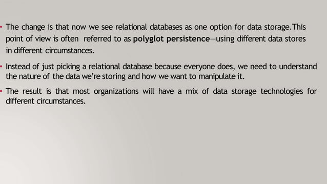 Nosql-Module 1 PPT.pptx | Databases | Computer Software and Applications