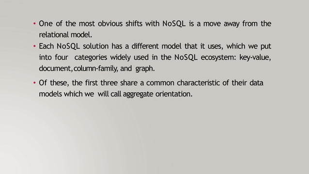 Nosql Module 1 Pptpptx Databases Computer Software And Applications