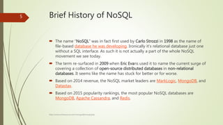 NoSQL Basics and MongDB | PPTX | Databases | Computer Software and ...