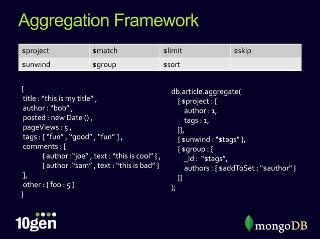 An Introduction to Big Data, NoSQL and MongoDB