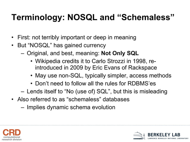 Schemaless Databases | PPT | Databases | Computer Software and Applications