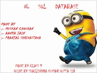 No sql (1) | PPT | Databases | Computer Software and Applications