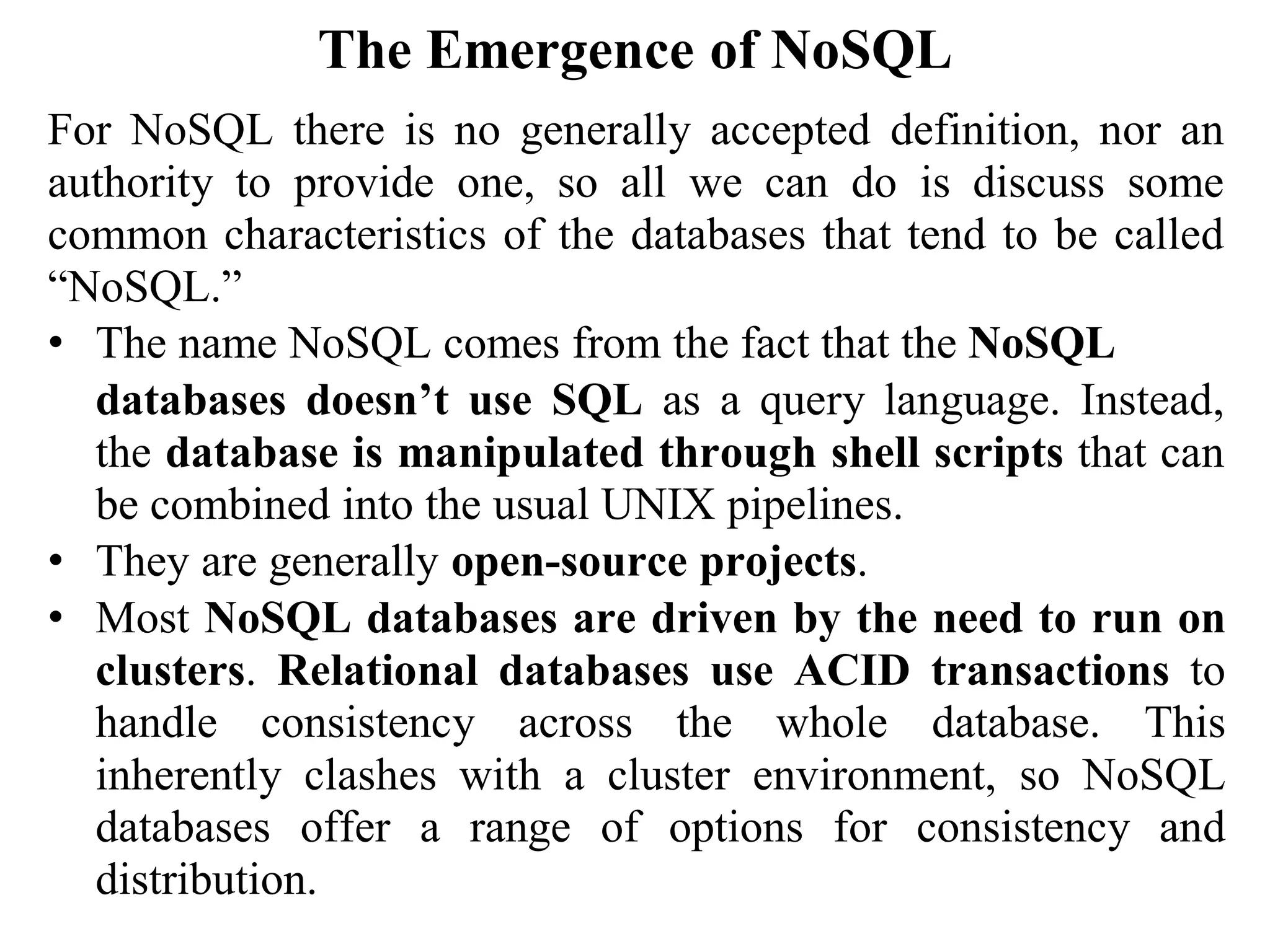 Nosql Databases Intrduction Powerpoint Presentaion Pptx Databases Computer Software And