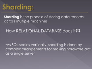 Nosql- Introduction for Beginners | PPTX