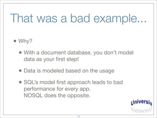 Semi Formal Model for Document Oriented Databases | PPT