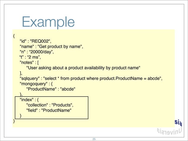 Semi Formal Model for Document Oriented Databases | PPT