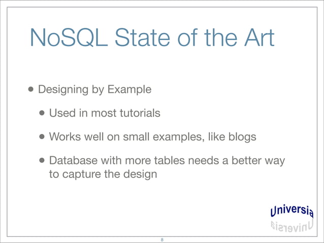 Semi Formal Model for Document Oriented Databases | PPT