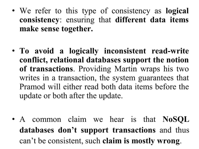 NOSQL DATABASES UNIT-3 FOR ENGINEERING STUDENTS | PPT