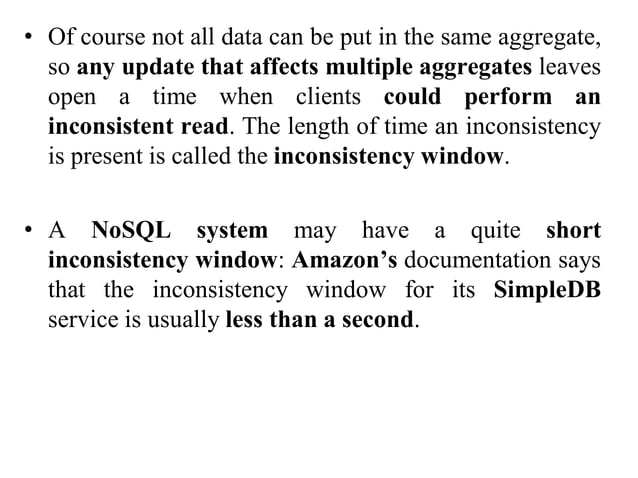 NOSQL DATABASES UNIT-3 FOR ENGINEERING STUDENTS | PPT