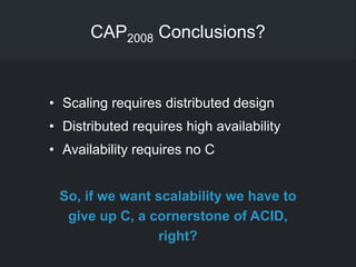 FoundationDB - NoSQL and ACID | PPTX