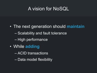 FoundationDB - NoSQL and ACID | PPTX