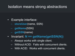 FoundationDB - NoSQL and ACID | PPTX