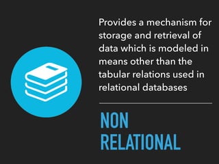 History of NoSQL and Azure Documentdb feature set | PPT