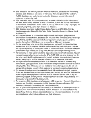 Know what is NOSQL | DOCX