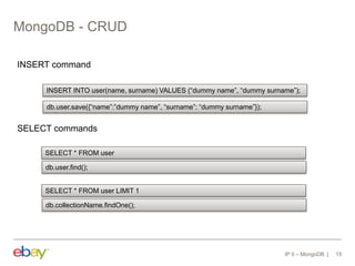 No sql and mongodb | PPT