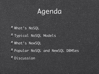 Nosql and newsql | PDF | Databases | Computer Software and Applications