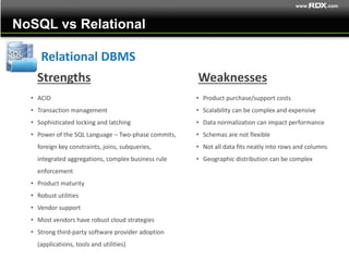 NoSQL Architecture Overview | PPTX