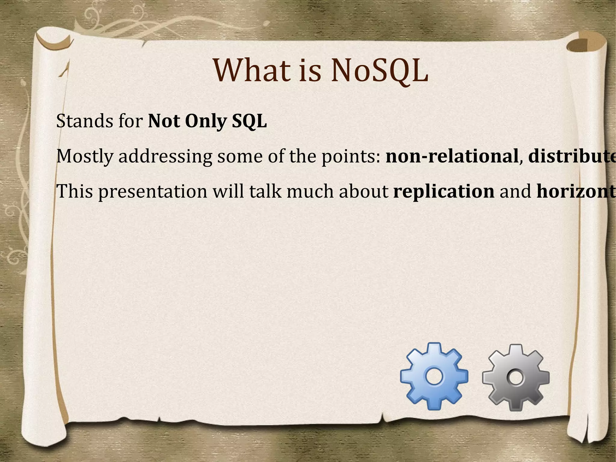 Nosql availability & integrity | PPT
